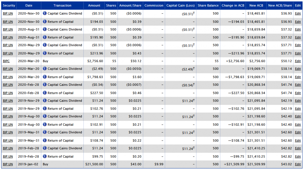 Tax Treatment of the Brookfield Infrastructure LP Unit Split and ...